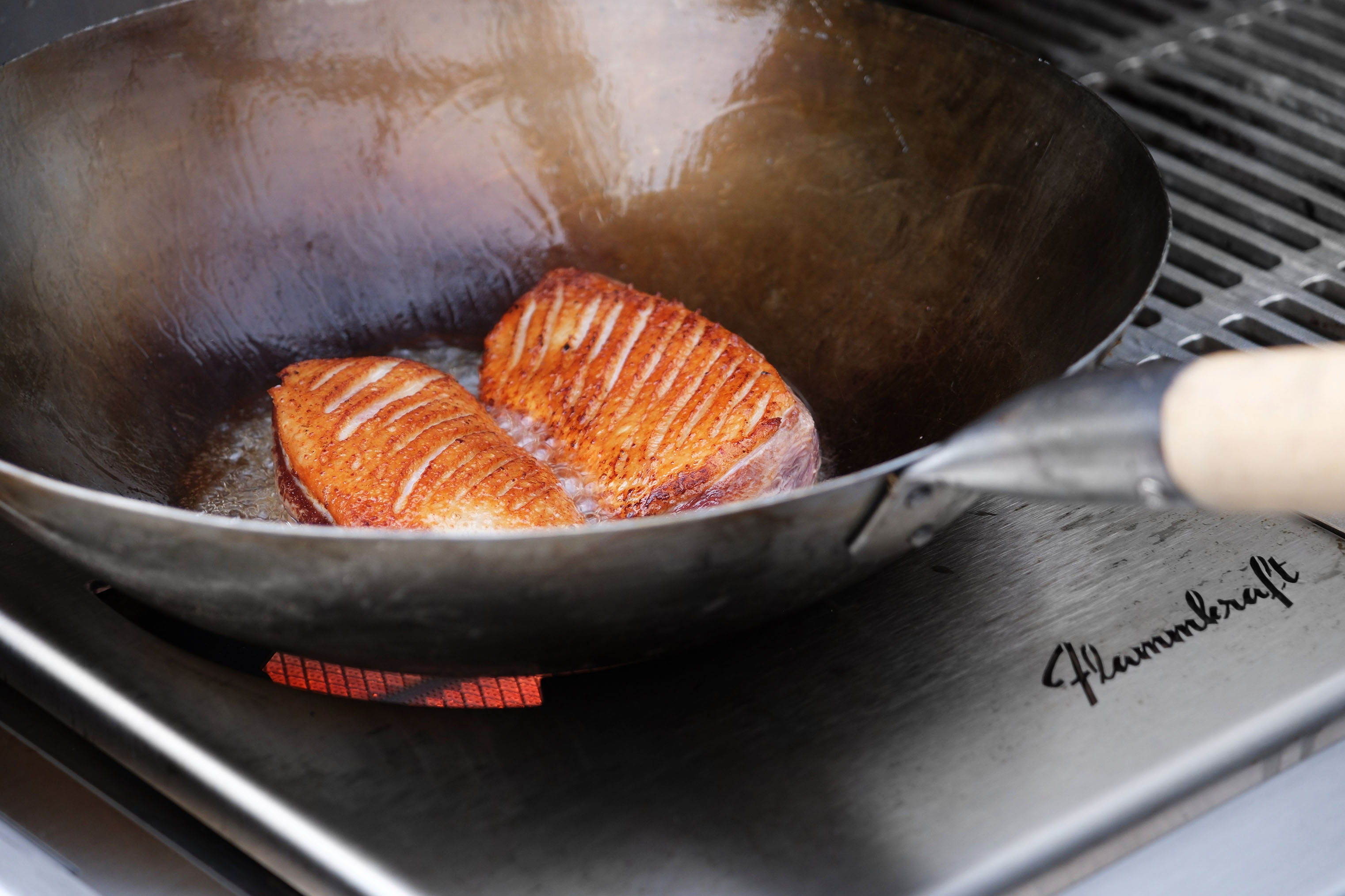 Kanton Ente mit Asia Nudeln Flammkraft Rezepte