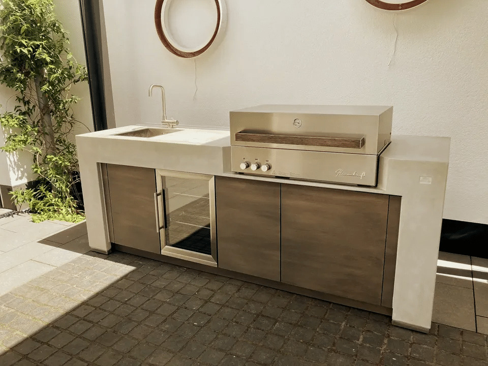 The perfect outdoor kitchen with our high end barbecues | Flammkraft