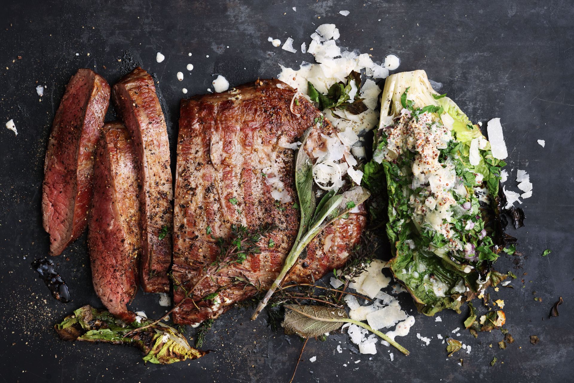 Flank Steak "Caesar Style"